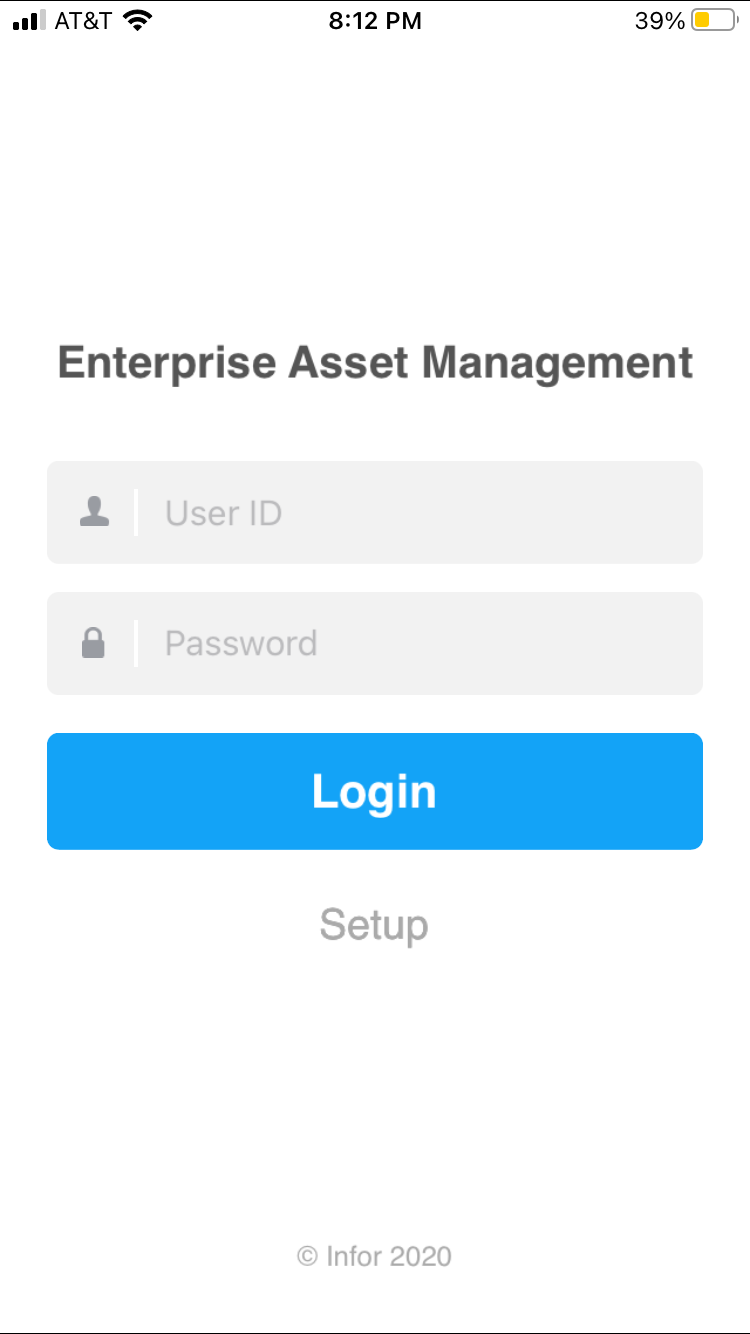 EAM Mobile App Configuration – Unidash